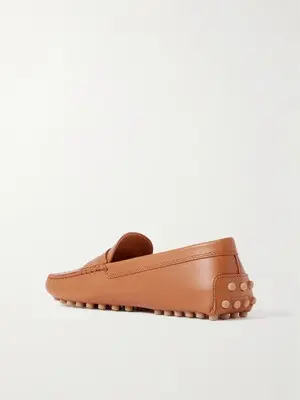 TOD'S Gommino Leather Loafers - Brown