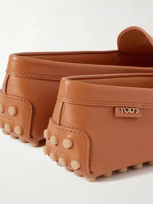 TOD'S Gommino Leather Loafers - Brown