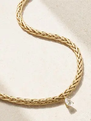 Yvonne Léon 18-karat Diamond Necklace - Gold