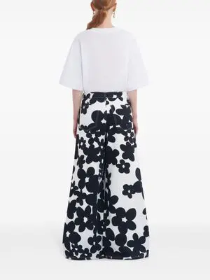 Marni Floral-print Flared Trousers