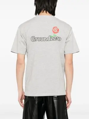 GROUND ZERO Logo Print T-shirt