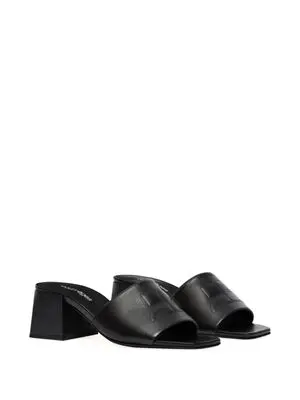 COURREGES Shadow Mules - Black