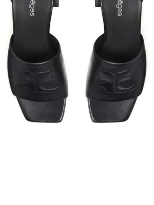 COURREGES Shadow Mules - Black