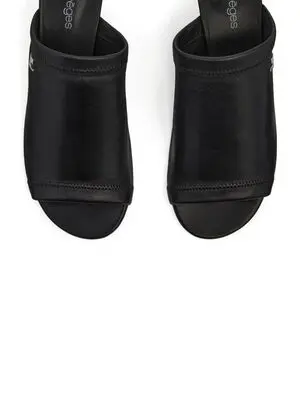 COURREGES Wet Stretch Mules - Black