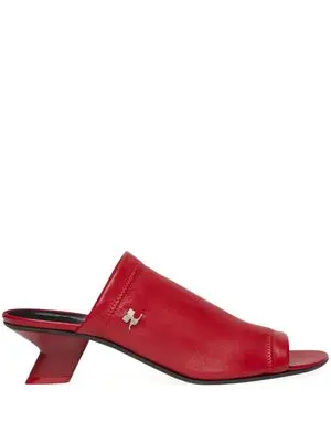 COURREGES Leather Mules - Red