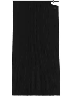 COURREGES Courrèges Ribbed-Knit Midi Skirt