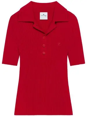 COURREGES Iconic Polo Top