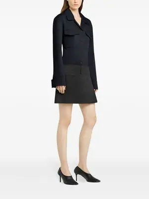 COURREGES Belted Pleated Mini Skirt
