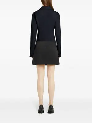 COURREGES Belted Pleated Mini Skirt