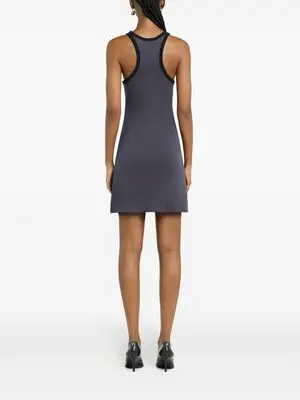 COURREGES Cotton Scuba Dress - Blue