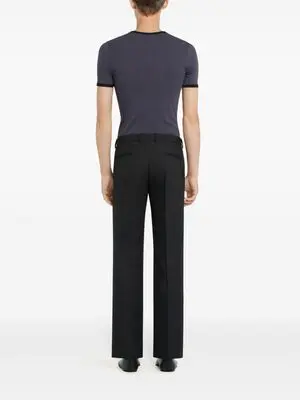COURREGES Signature Contrast T-shirt - Black