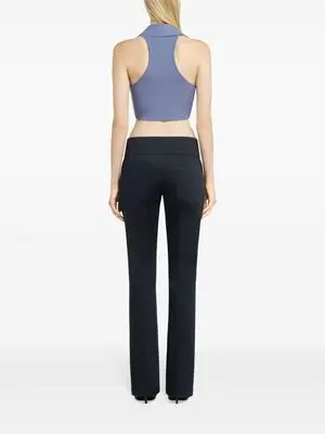 COURREGES Cropped Polo Top - Blue