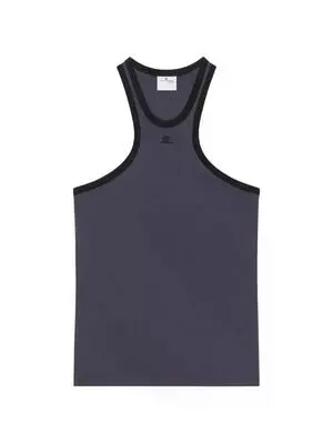 COURREGES Contrasting-trim Scuba Tank Top