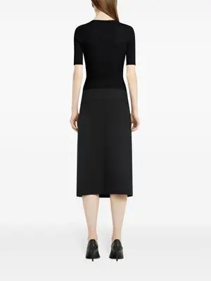 COURREGES Belted Midi Skirt - Black