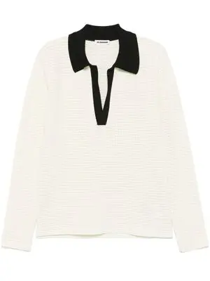 JIL SANDER Open-knit Sweater - White