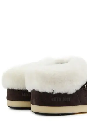 Moon Boot Padded Suede Mules With Beads