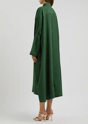 Palmer//harding Emotive Belted Midi Dress