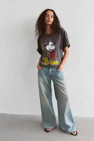 Junk Food Clothing Junk Food Classic Mickey Crackle T-shirt