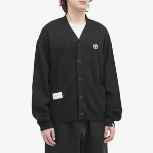 AAPE BY *A BATHING APE Camo Badge Knit Cardigan