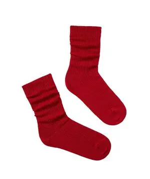 Anthropologie Solid Cashmere Socks - Red