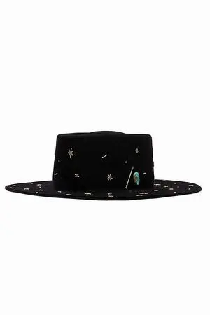 MESHIKA HATS Knows His Gun Beaded Rancher