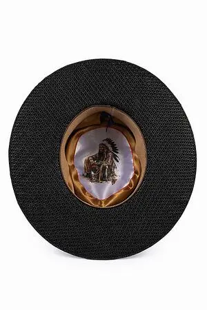 MESHIKA HATS Knows His Gun Beaded Rancher
