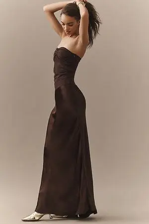 Bec & Bridge Dua Strapless Maxi Dress In Brown - 86% Off | Editorialist