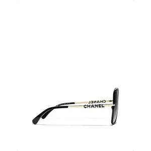 Chanel Ch4283 Butterfly-frame Sunglasses - Black