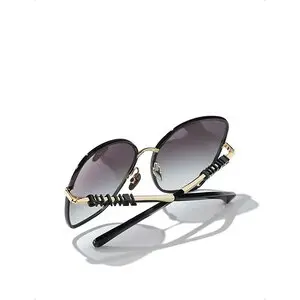 Chanel Ch4283 Butterfly-frame Sunglasses - Black