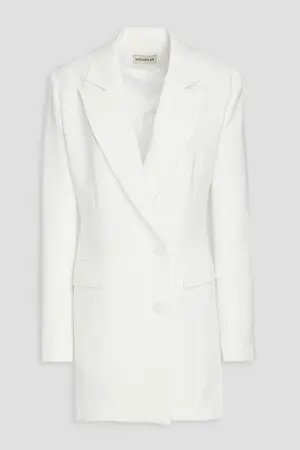 NICHOLAS Double-breasted Crepe Blazer - Ivory