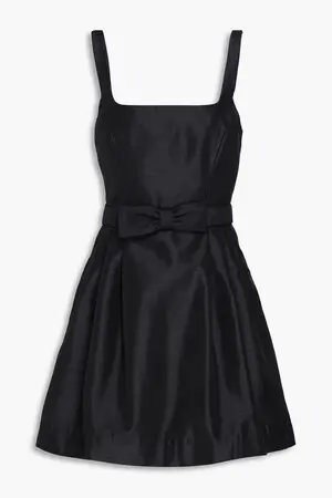 NICHOLAS Bow-detailed Taffeta Mini Dress