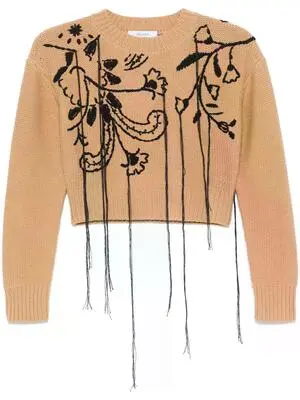 Max Mara Embroidered Sweater - Brown
