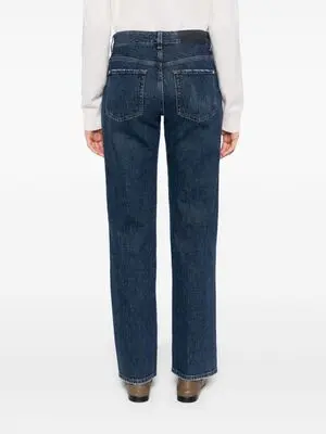7 For All Mankind Calie Straight Leg Jeans - Blue