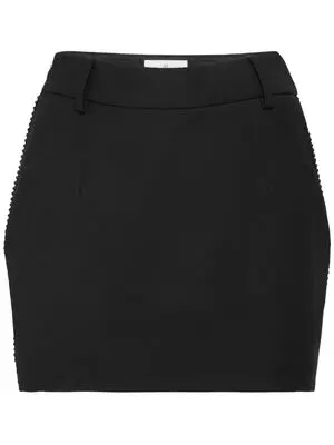 Philipp Plein Wool Mini Skirt