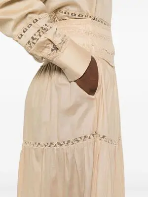 Ermanno Scervino Floral-embroidered Maxi Skirt