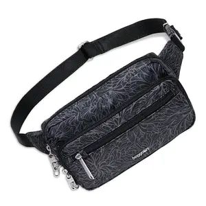 BAGGALLINI Securtex Anti Theft Sling Belt Bag - Midnight Blossom Print