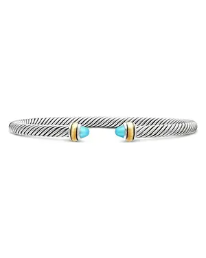 David Yurman Classic Cable Bracelet With - Turquoise