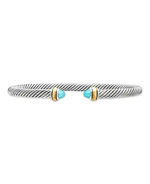 David Yurman Classic Cable Bracelet With - Turquoise