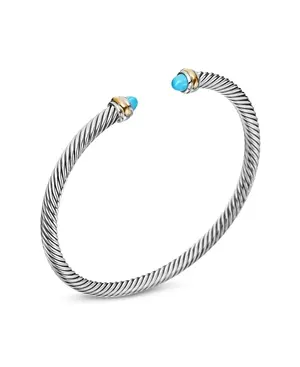 David Yurman Classic Cable Bracelet With - Turquoise
