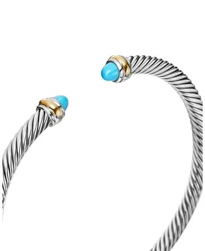 David Yurman Classic Cable Bracelet With - Turquoise