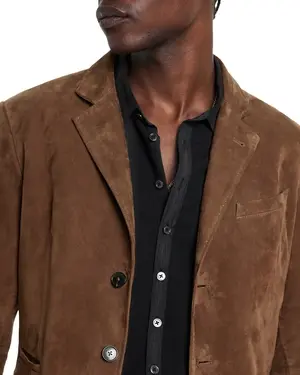 John Varvatos Slim Fit Leather Sport Jacket
