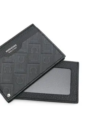 FERRAGAMO Gancini-print Cardholder