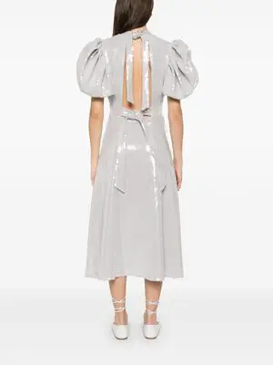 ROTATE BY BIRGER CHRISTENSEN Sequined Midi Dress - Grey
