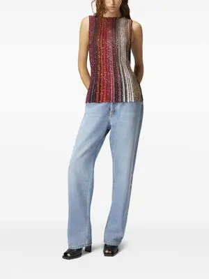 Missoni Sequin-embellished Striped Vest