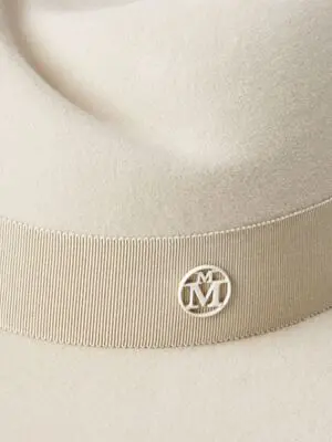 MAISON MICHEL Virginie Fedora Hat - Neutrals