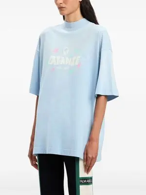 Palm Angels Paradise Palm T-shirt - Blue