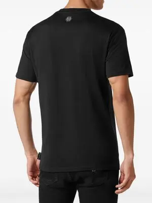 Philipp Plein Paisley Skull-print Round-neck T-shirt - Black