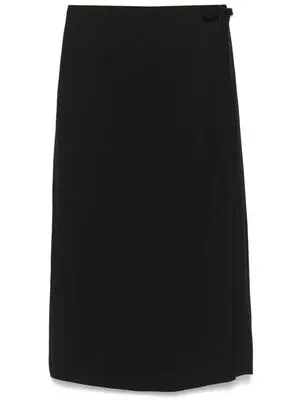 Theory Wrap Midi Skirt