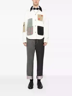 Thom Browne Two-tone Wool Trousers
