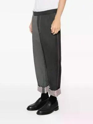Thom Browne Two-tone Wool Trousers